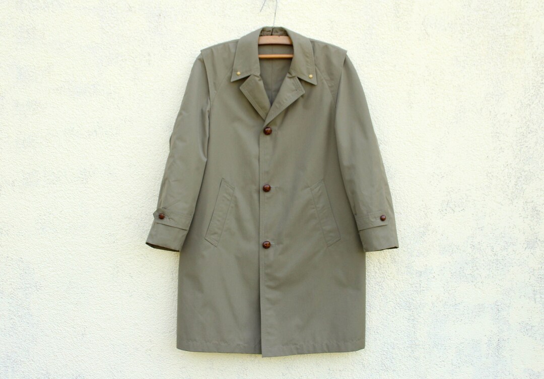 Vintage Military Coat Men's / Marching Band Coat / Khaki Army Coat Men ...
