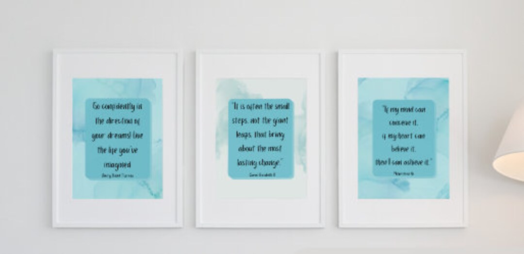Inspirational Motivational Posters Pack of 3 - Etsy