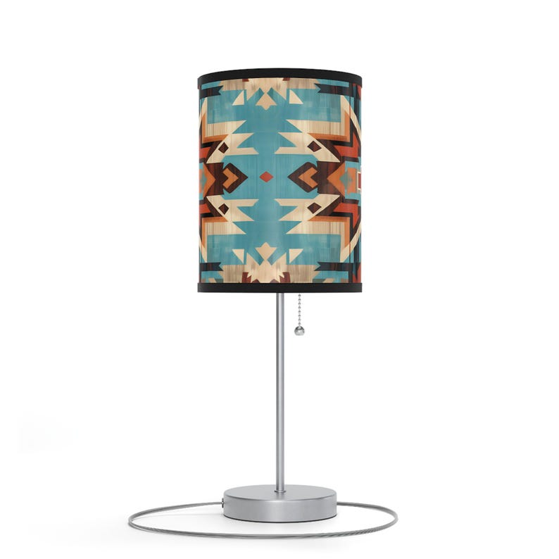 Native American, Aztec, Navajo Design, Southwestern Decor, Table Lamp ...
