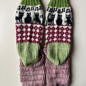 The Cats - Sock Knitting Pattern With Cats for Size 38 Until and With ...
