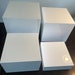 SET OF 8-PREMIUM White Food Display Riser Cubic Stands Acrylic Buffet ...
