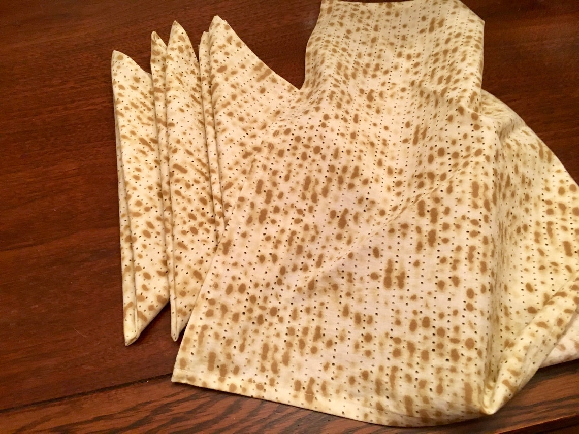 Passover Fabric Napkins Matzah Pesach - Etsy