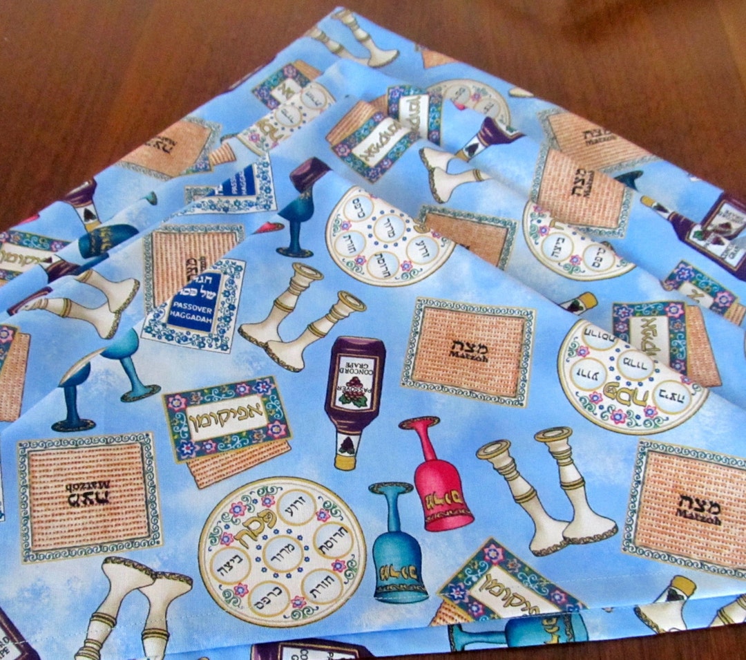 Passover Fabric Napkins Pesach Seder - Etsy