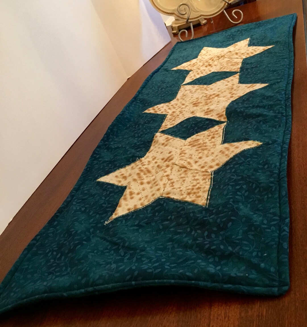 Passover Shabbat Table Runner Reversible Padded - Etsy