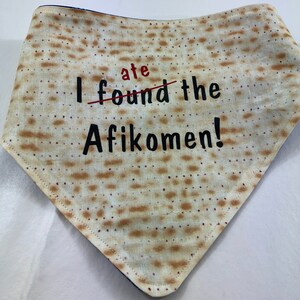 I Found/ate the Afikomen! Passover Matzah Dog Bandana With Hook and ...