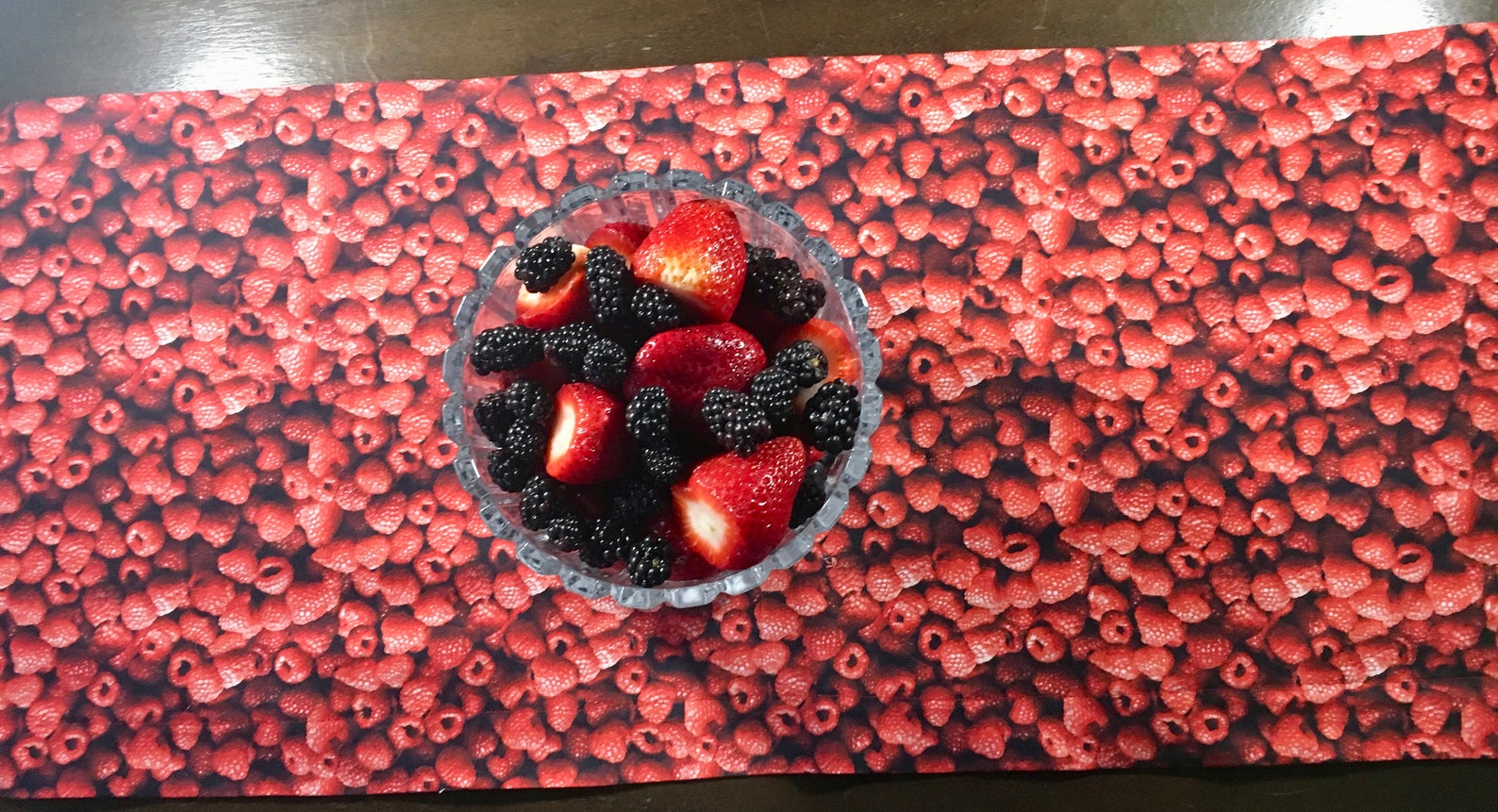 Fruit Table Runner -- Looks Delicious! Berries Galore. - Etsy