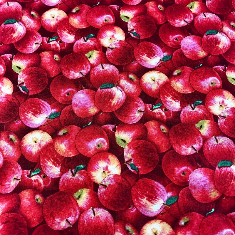Apple Fabric - Etsy UK