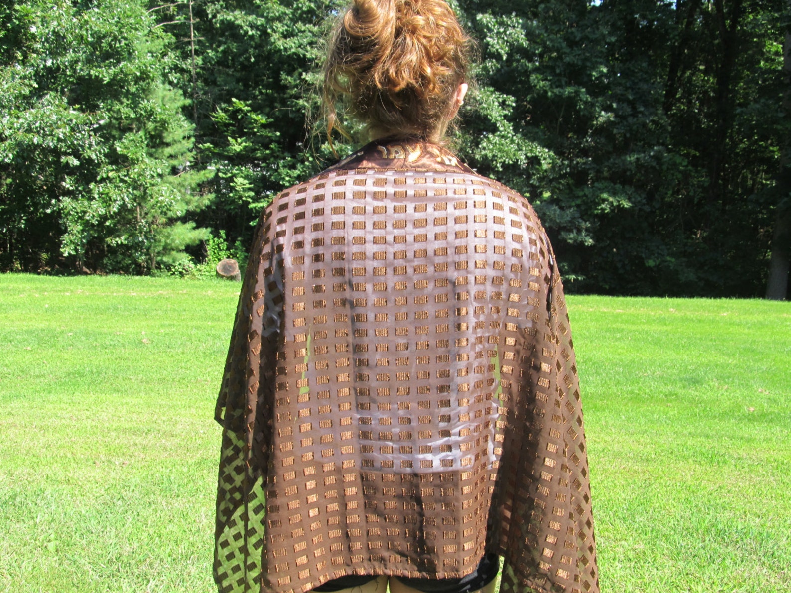 Beautiful Unique TALLIT Brown Designer Fabric - Etsy