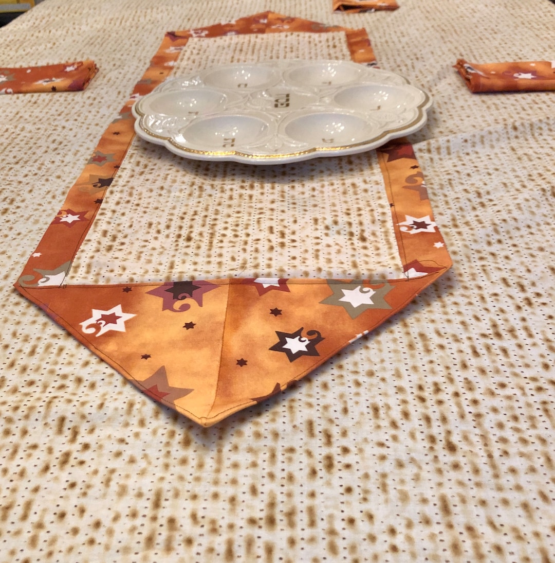 Passover Pesach Matzah Cloth Table Cloth Tablecloth Seder Table Matzah ...