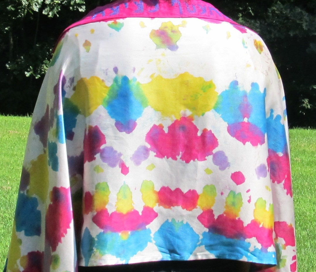 Beautiful, Unique TALLIT Hand Painted Silk Fabric - Etsy