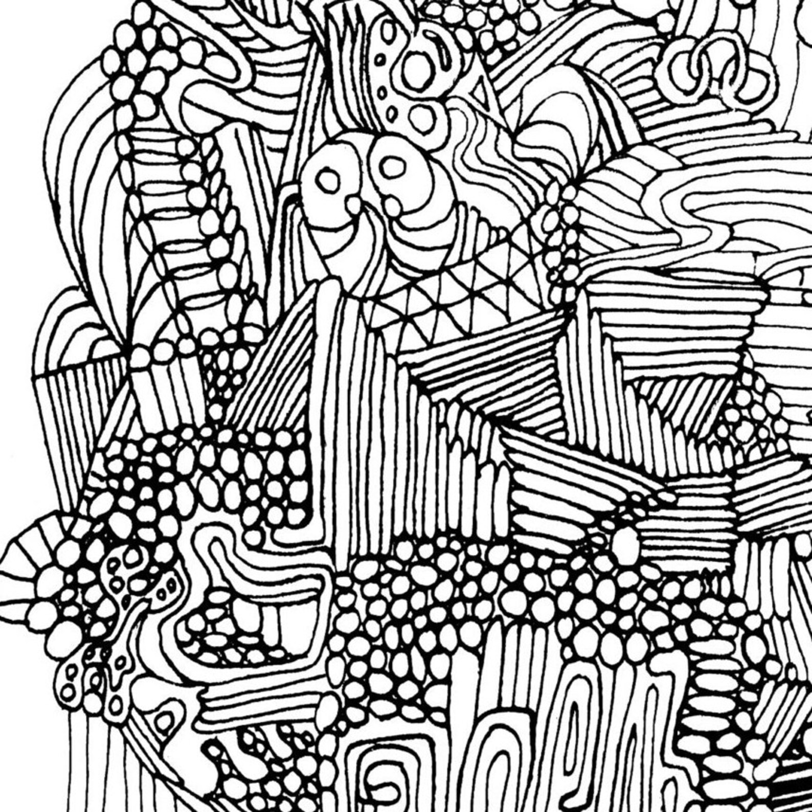 Owl Coloring Page, Find the Owl, Adult Coloring, Abstract Owl Coloring ...