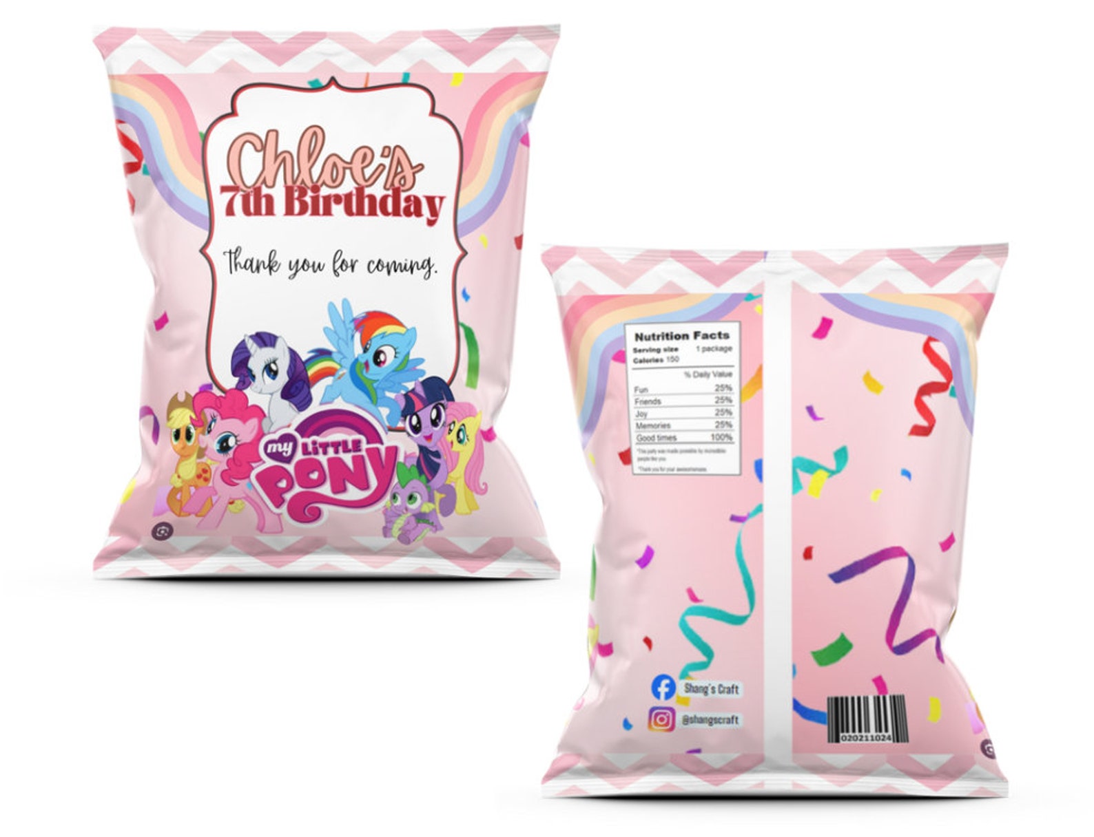 Custom Chip Bags / Loot Bags - Etsy