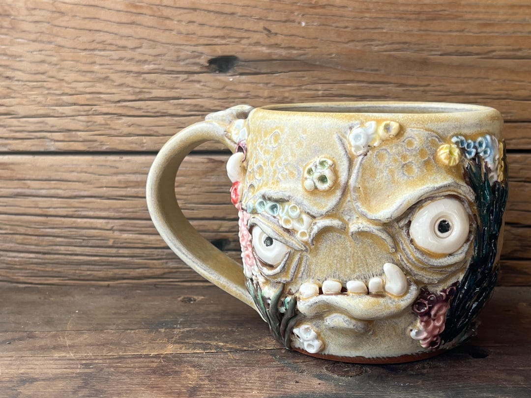 Murkul the Barnacle Monster Mug Handmade OOAK Pottery - Etsy