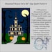 Haunted House Quilt Pattern: 60x80" FPP Halloween Quilt (digital ...