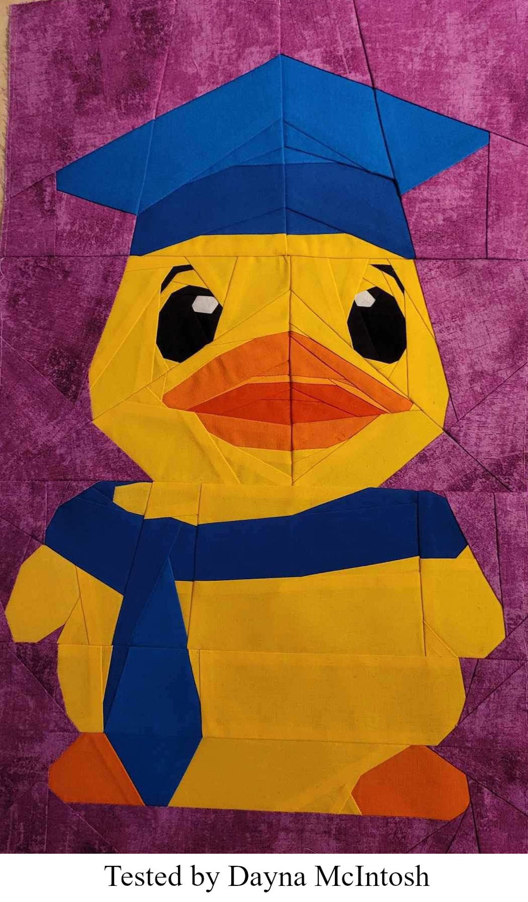 Graduation Ducky Paper Piecing Pattern: 12x20 Inch Duck (A4 & Letter ...