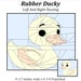 Rubber Ducky FPP Rubber Duck Foundation Paper Piecing Pattern Quilt ...