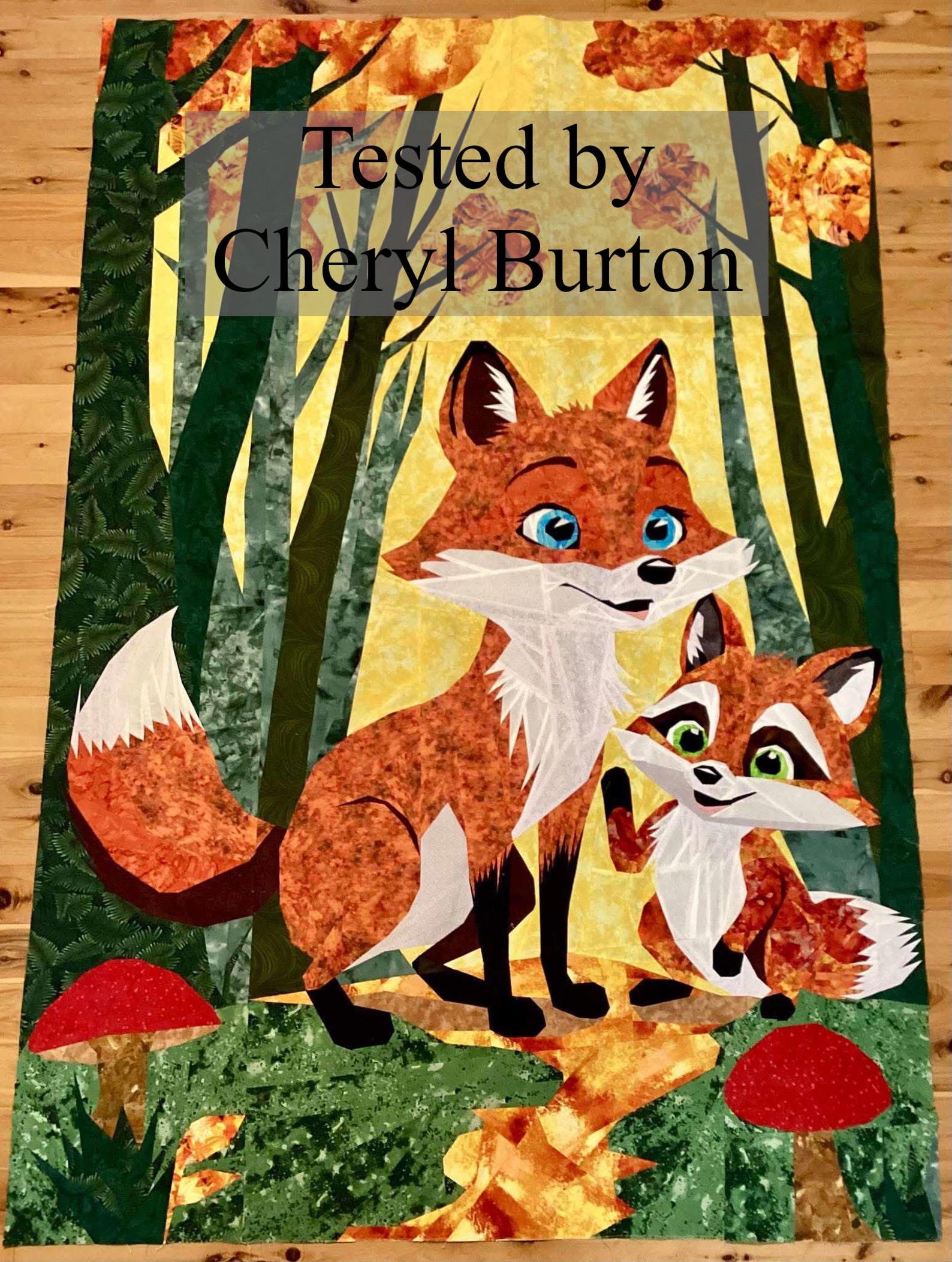 Woodland Creatures Baby Quilt Pattern: Fox FPP Design (PDF) - Etsy