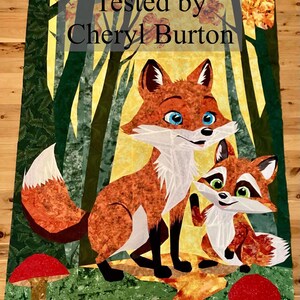 Woodland Creatures Baby Quilt Pattern: Fox FPP Design (PDF) - Etsy