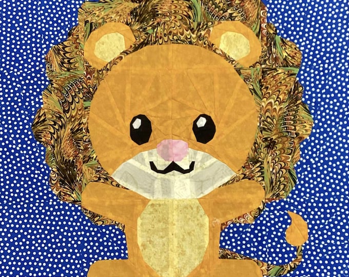 Lion Quilt Pattern / PDF Pattern / Foundation Paper Piecing / FPP ...