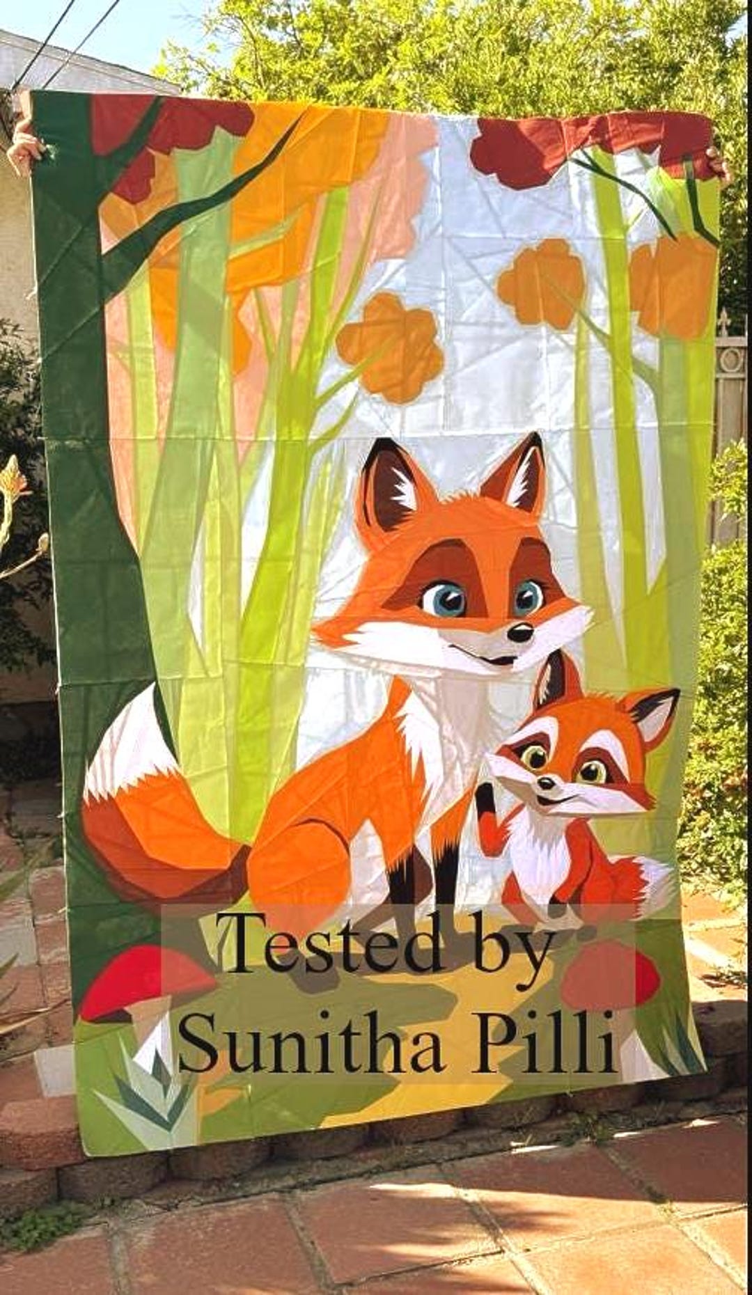 Woodland Creatures Baby Quilt Pattern: Fox FPP Design (PDF) - Etsy