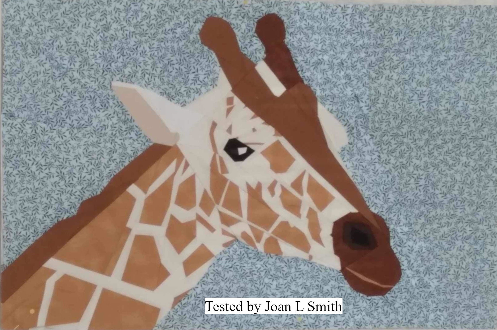 Jerry the Giraffe FPP Pattern: Animal Quilt Block (digital Download) - Etsy