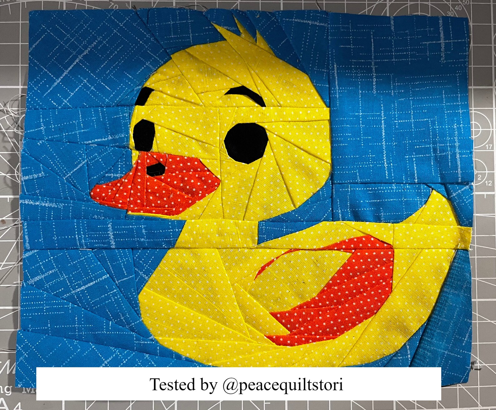 Rubber Ducky FPP Rubber Duck Foundation Paper Piecing Pattern Quilt ...