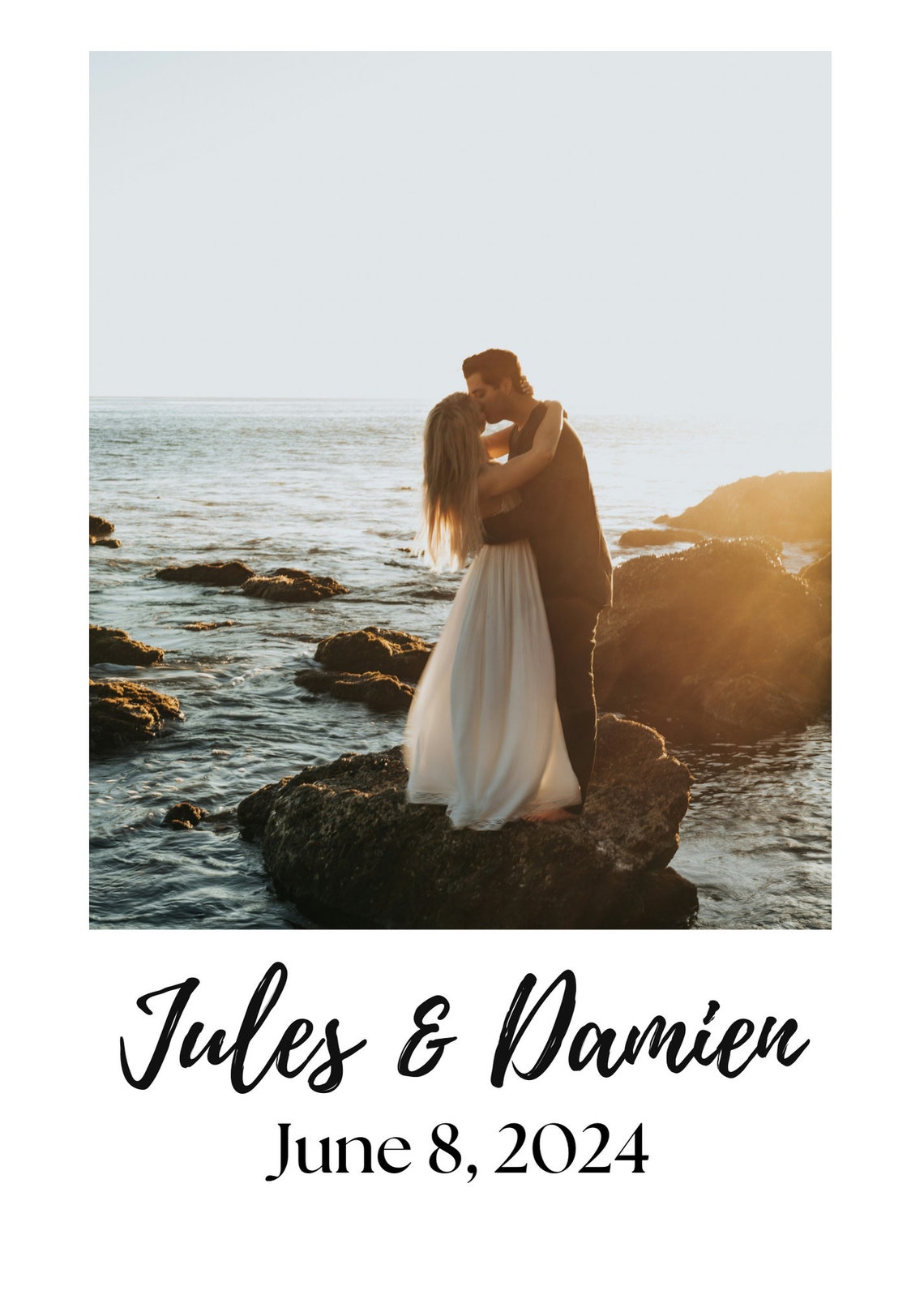 Photo Collage Save the Date Template, Editable Instant Download - Etsy