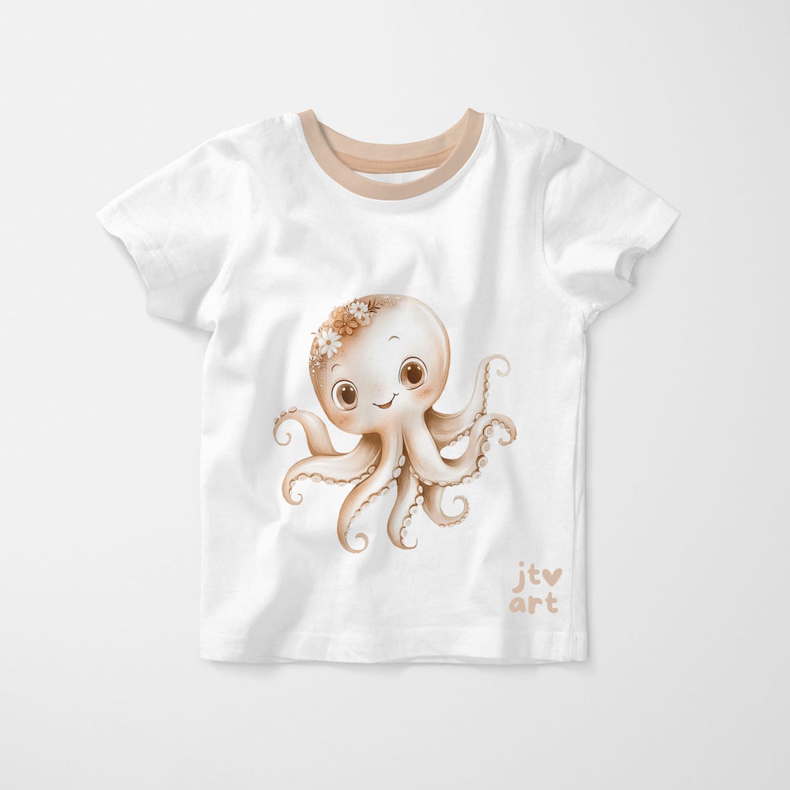 Cute Octopus PNG Digital Clipart, Sea Life, Printable Octopus, Under ...