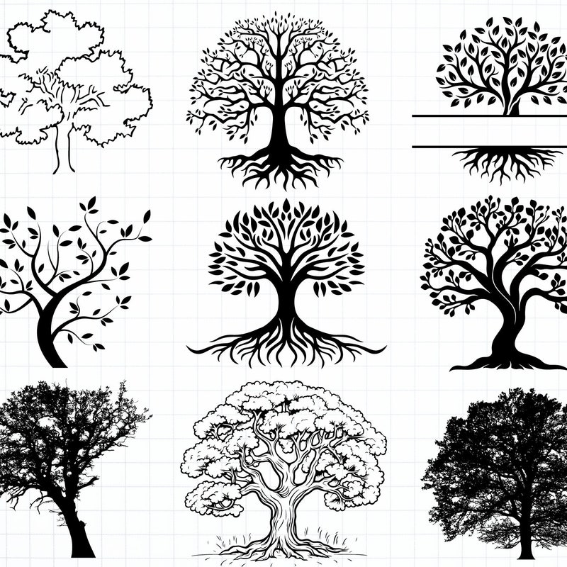 Tree Svg - Etsy
