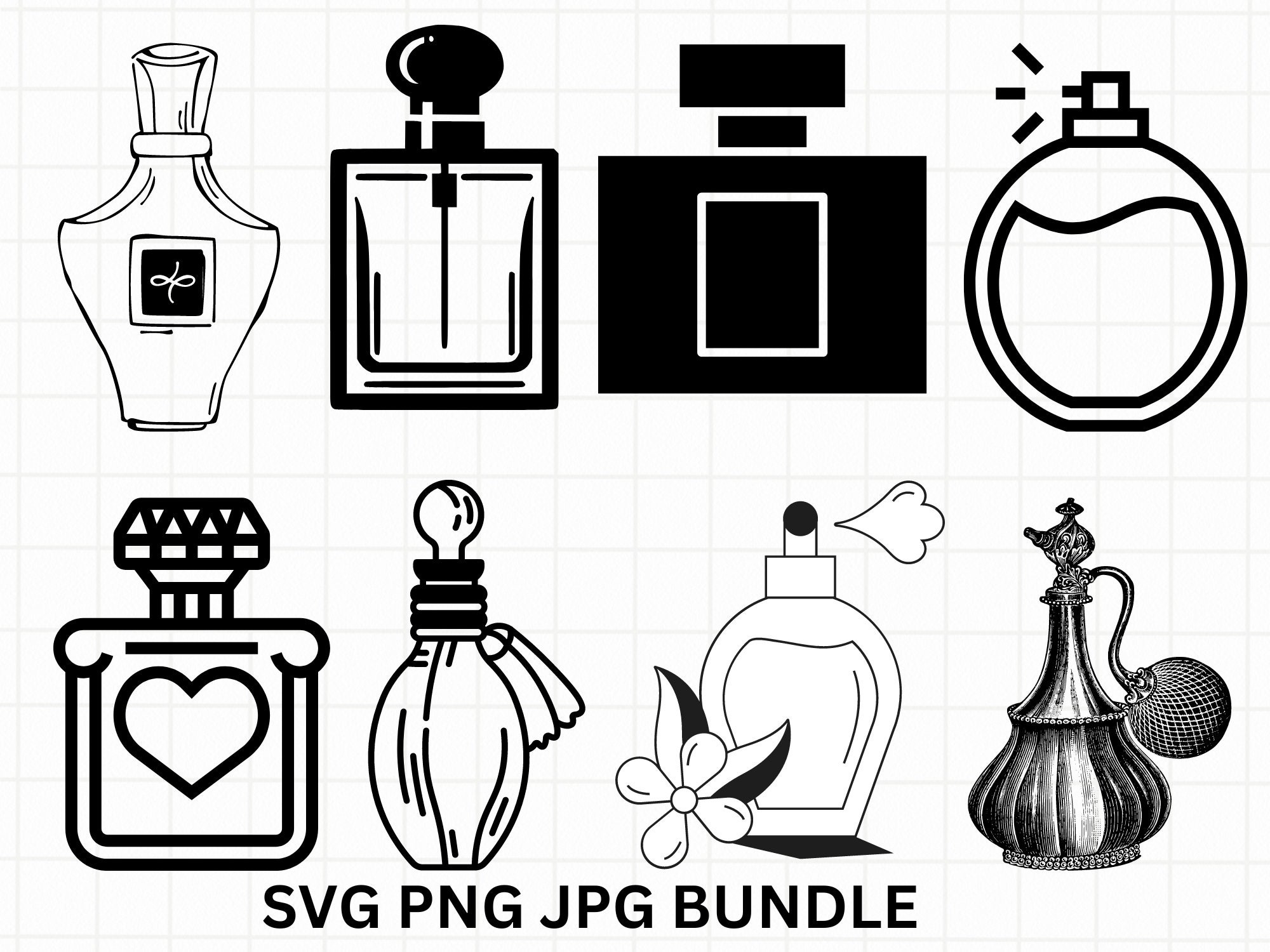 Fashion Svg, Perfume Svg, Girl Svg, Fashion Svg, Perfume Bottle Clipart ...
