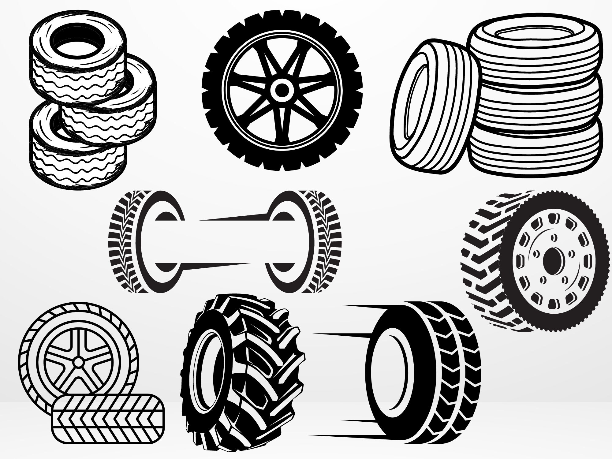 Tires SVG Bundle, Car Tires Svg , Wheel Svg, Car Tire Svg, Wheel ...