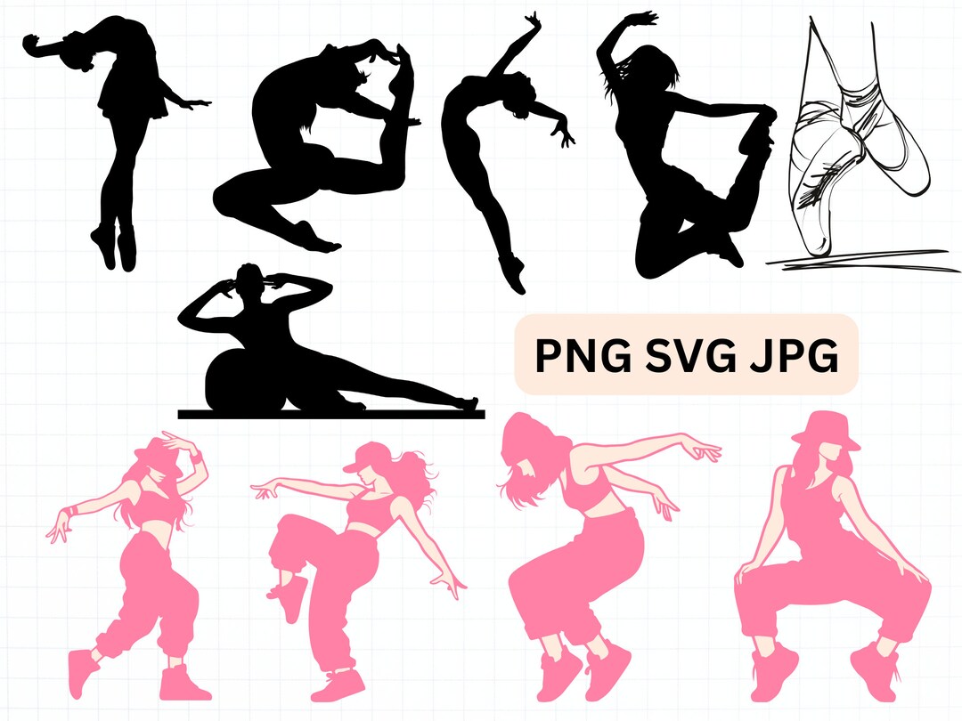 Dance Svg, Dance Silhouette, Dance Svg Bundle, Dance Cut File, Dancers ...