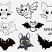 Bat Svg, Cute Bat Svg, Floral Bat Svg, Baby Bat Svg, Halloween Bat Svg ...