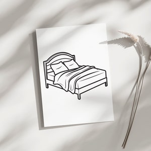 Bed SVG, Bed Clip Art, Bed Vector, Sleep SVG, Bed Clipart, Hotel SVG ...