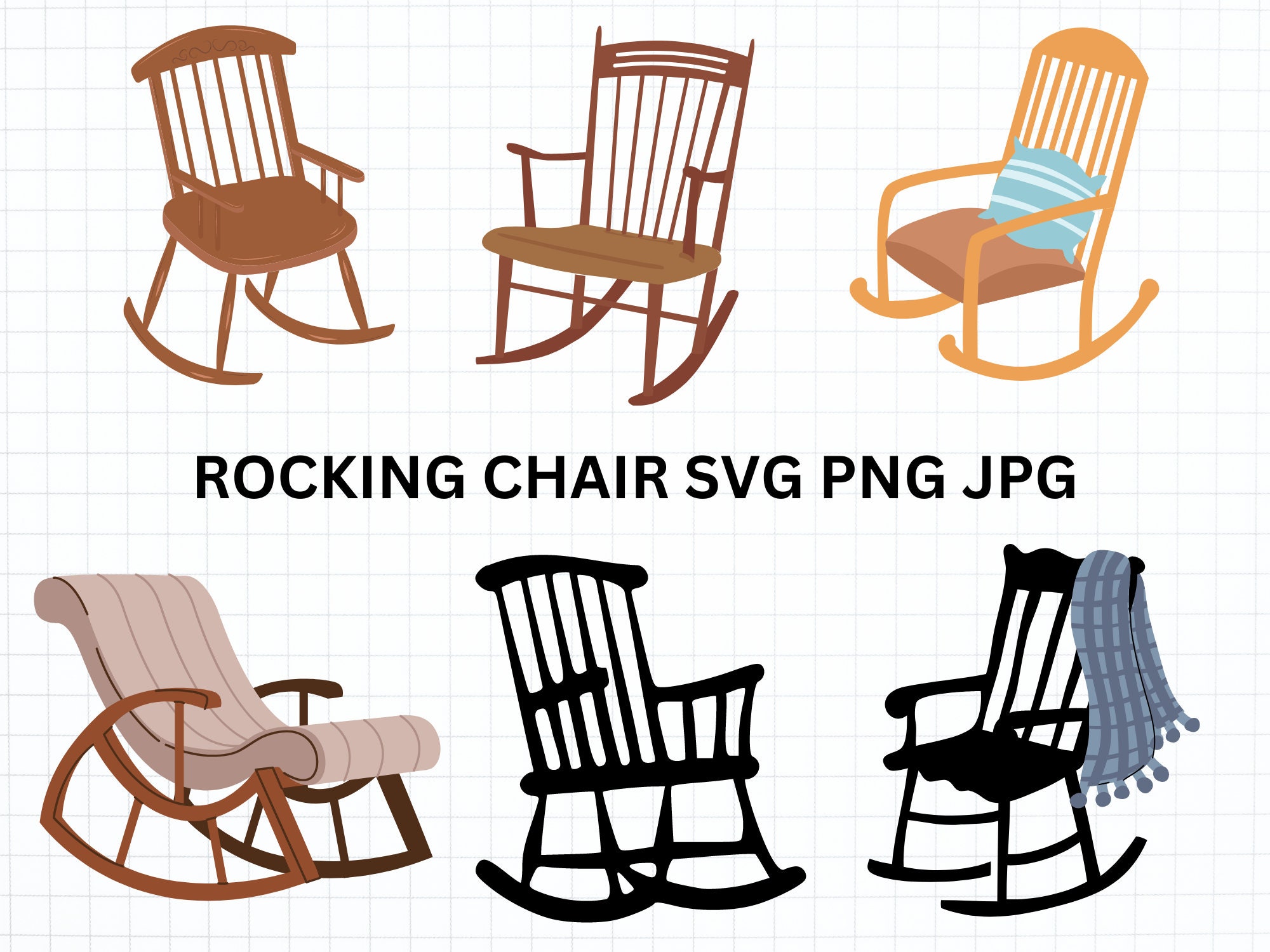 Rocking Chair SVG, Chair SVG, Rocking Chair SVG, Rocking Chair ...