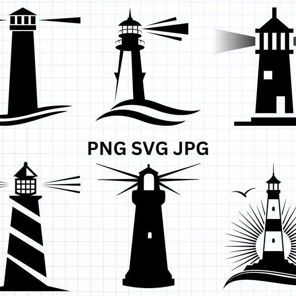 Lighthouse Svg - Etsy