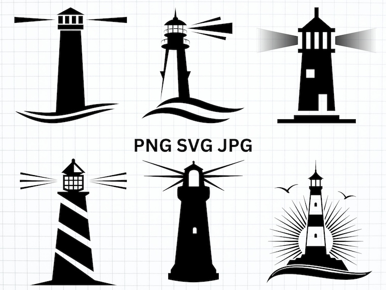 Lighthouse SVG, Lighthouse Bundle Svg, Lighthouse PNG, Lighthouse ...