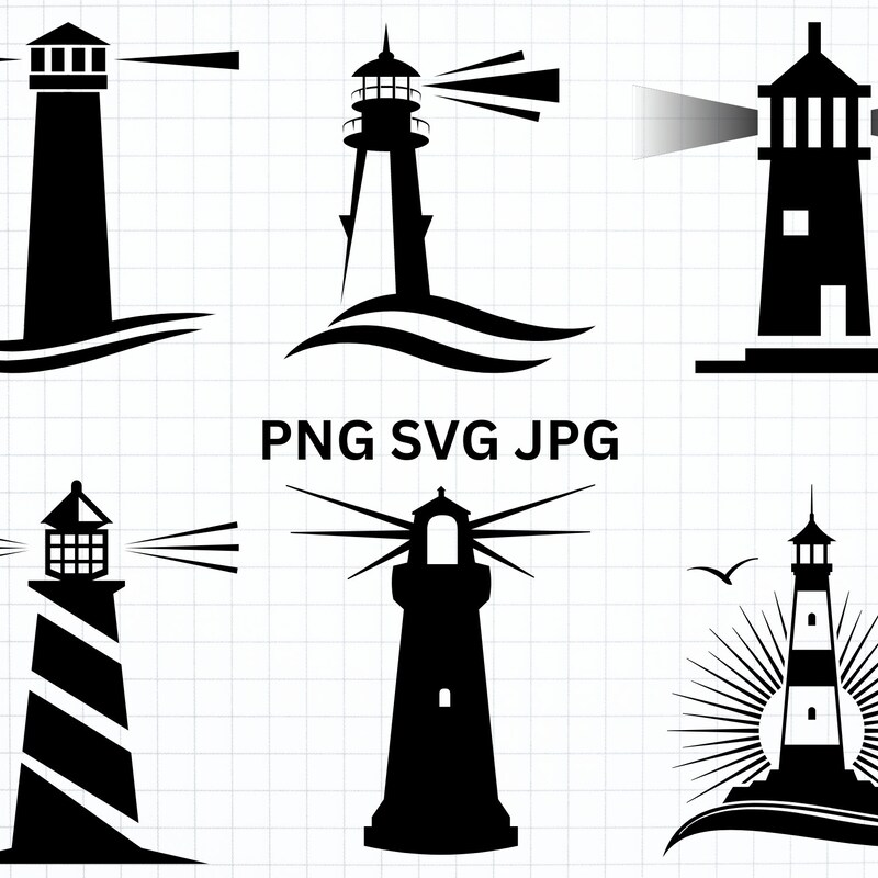Lighthouse Svg - Etsy