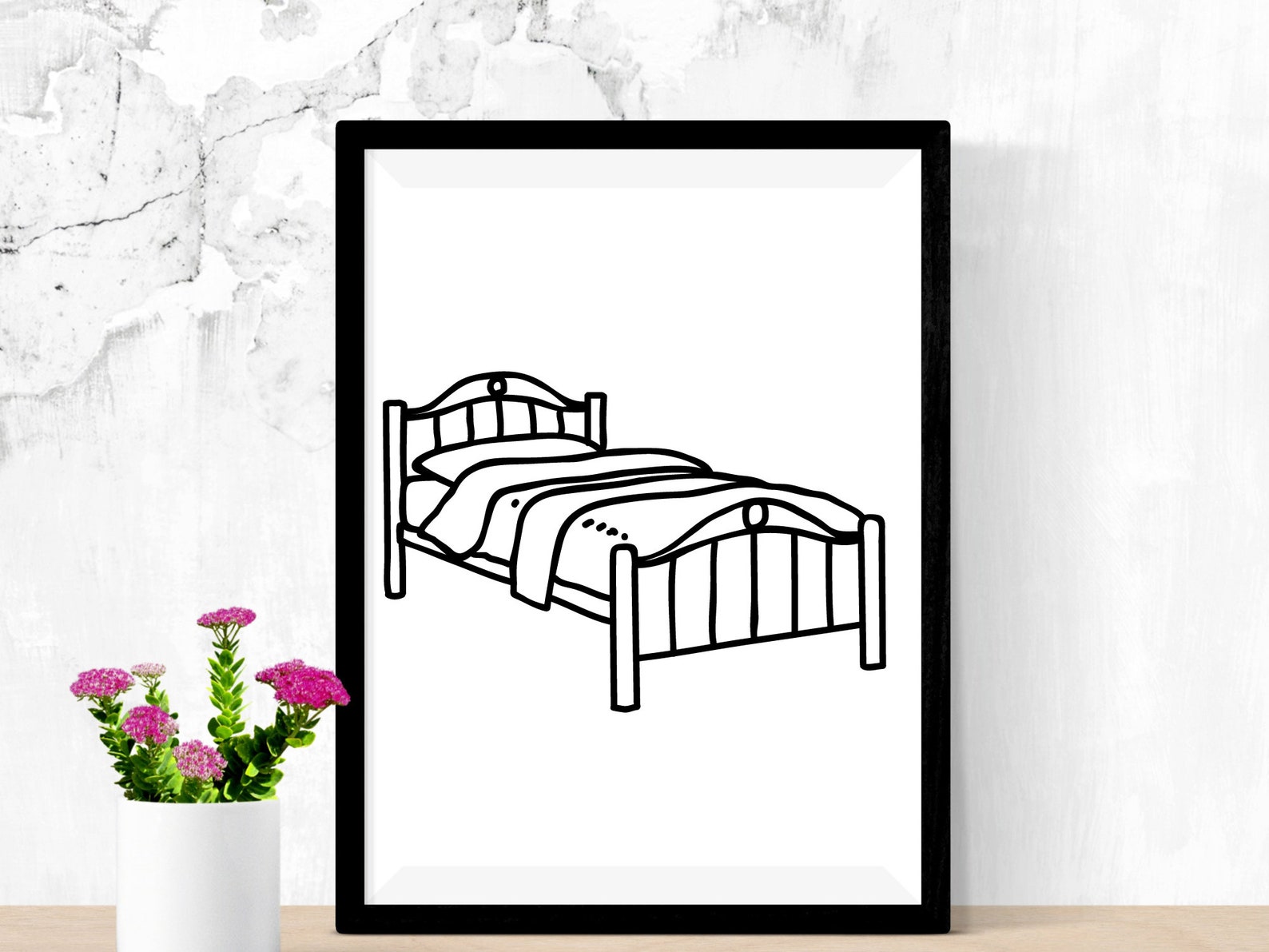 Bed SVG, Bed Clip Art, Bed Vector, Sleep SVG, Bed Clipart, Hotel SVG ...