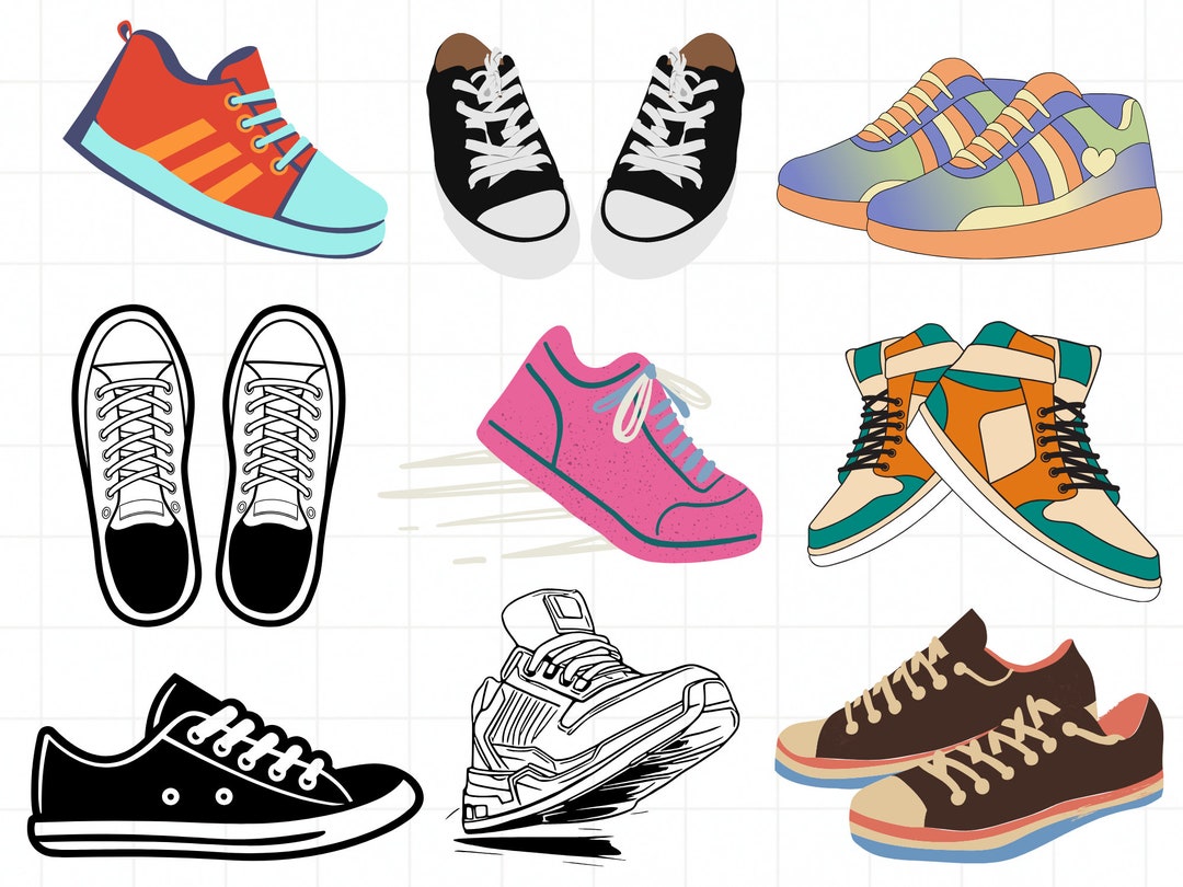 Sneaker Svg Bundle, Sneakers Svg, Running Shoes, Sneaker Clipart ...