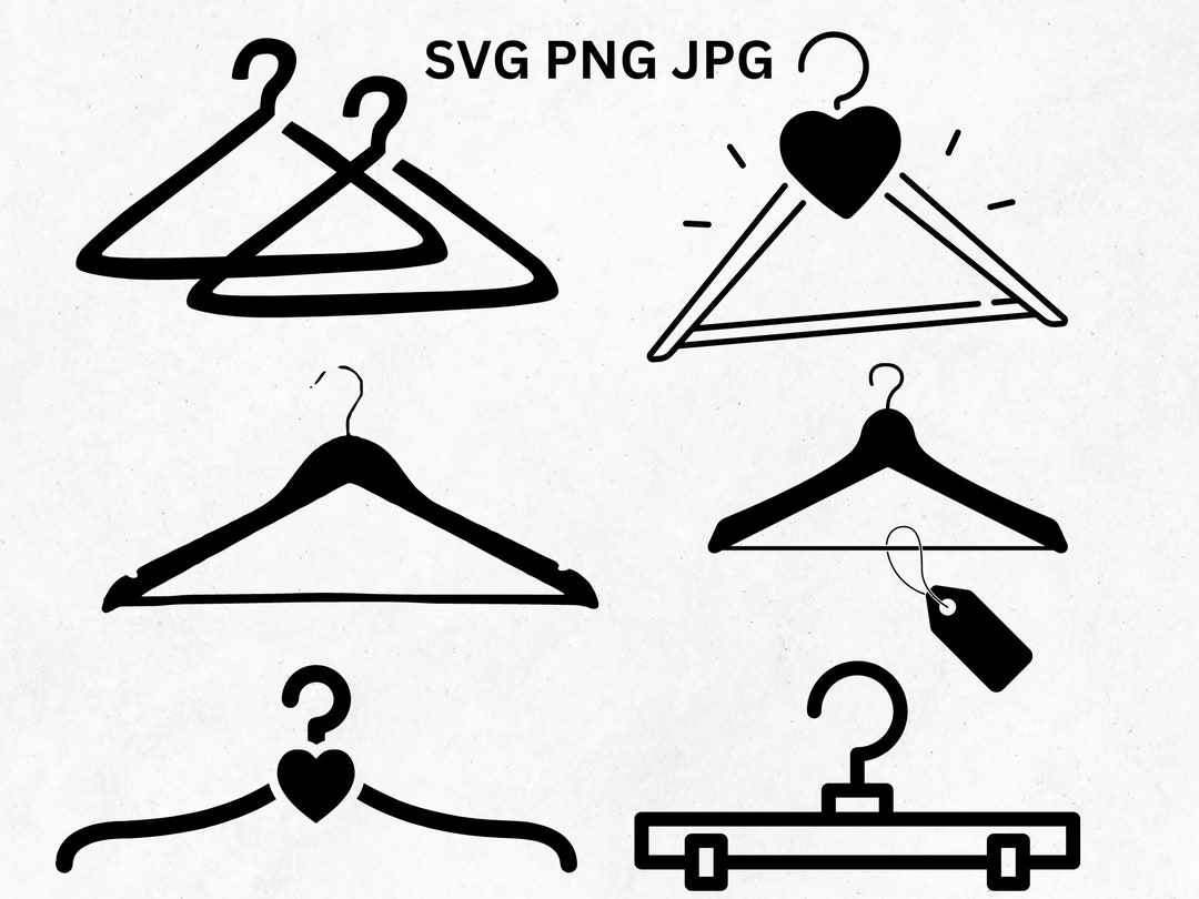 Clothes Hanger SVG, Hanger SVG, Coat Hanger SVG, Clothes Hanger Cut ...