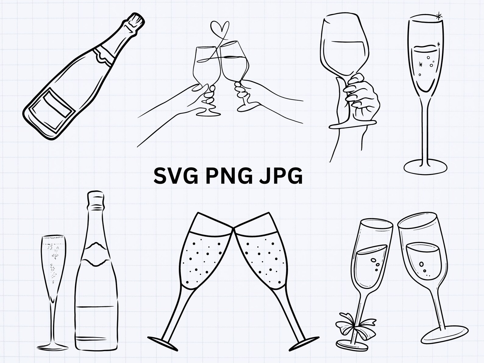 Wine Glass Svg Wine Svg Wine Clipart Wine Glasses Svg Wine Silhouette Wine Cut File