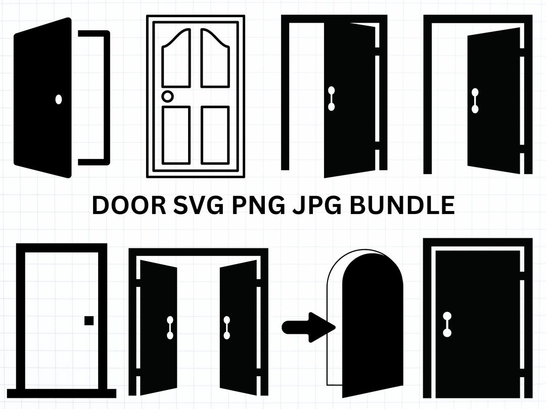 Door SVG, Door SVG Bundle, Door Clipart, Front Door Svg, Wooden Doors ...