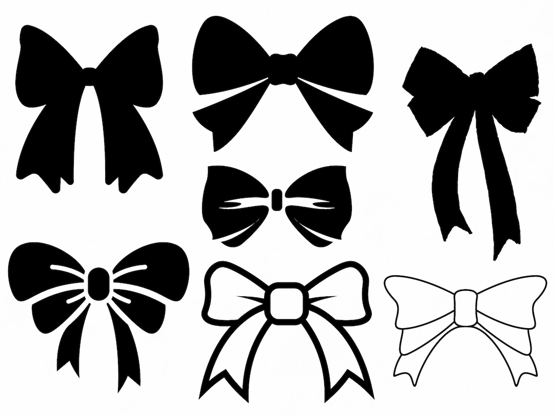 Boho Ribbon Svg Bundle, Coquette Bow Svg, Ribbon Svg, Bow Svg Png, Hair ...