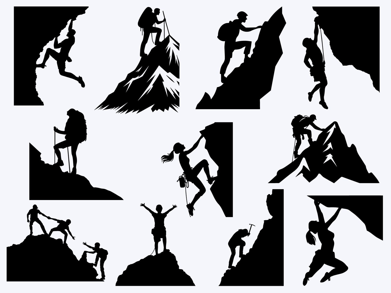 Climbing Man Svg, Mountain Climbing Svg, Rock Climber Svg, Rock ...
