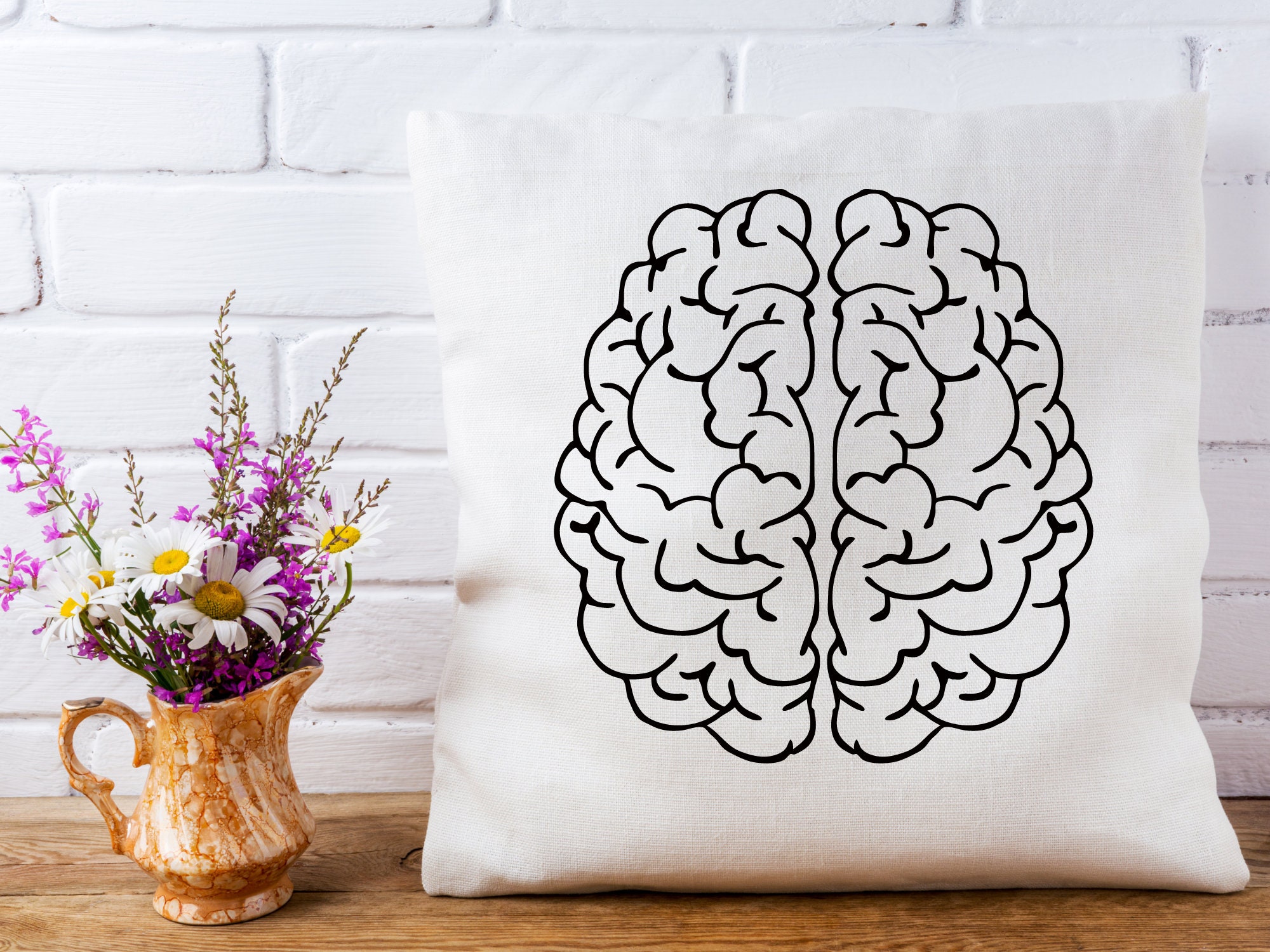 Brain Svg, Human Brain Svg, Brain Png, Brain Clipart, Mental Health Svg ...