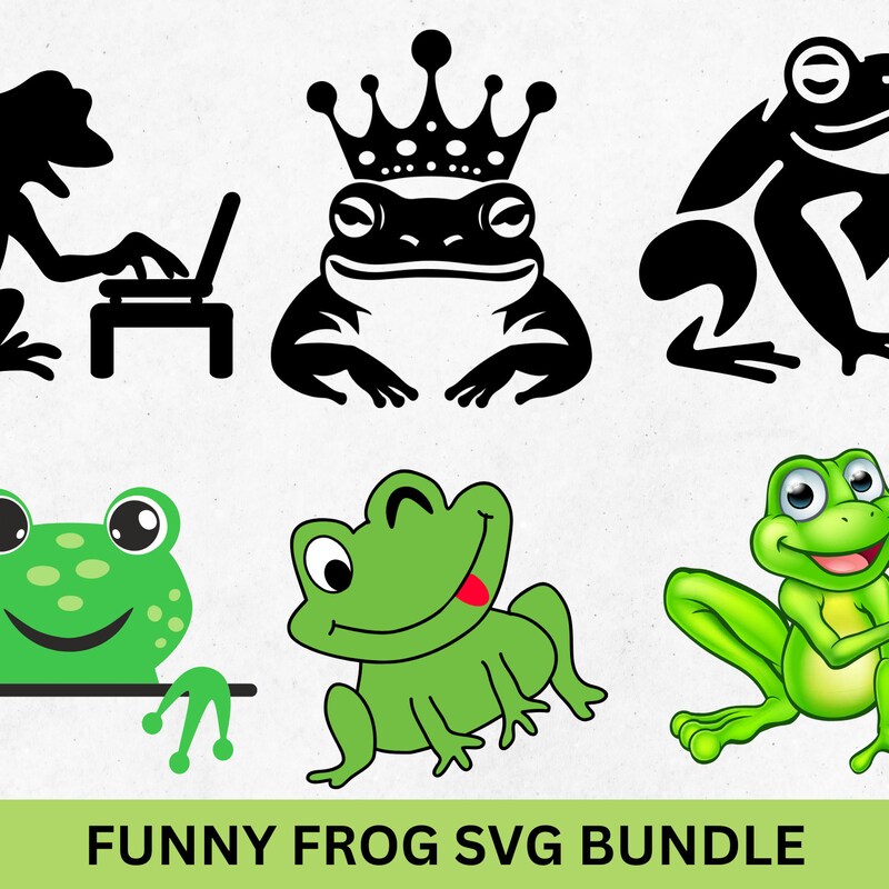 Frog Svg - Etsy