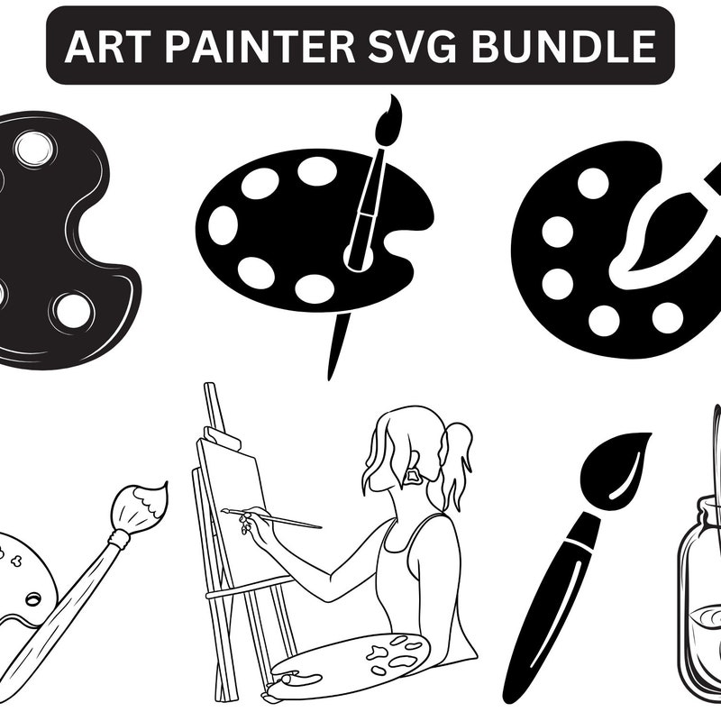 Painting Logo Svg - Etsy