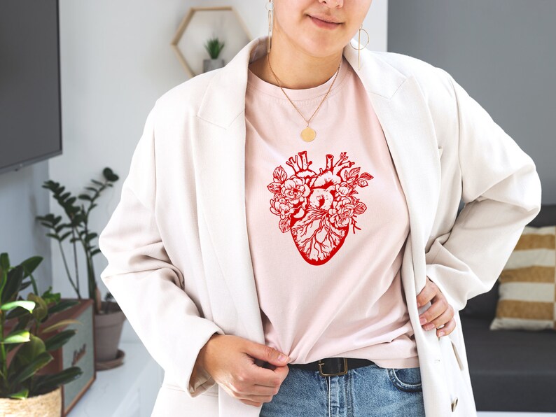 Anatomical Heart Svg Bundle, Flower Heart Svg, Nurse Life, Human Heart ...