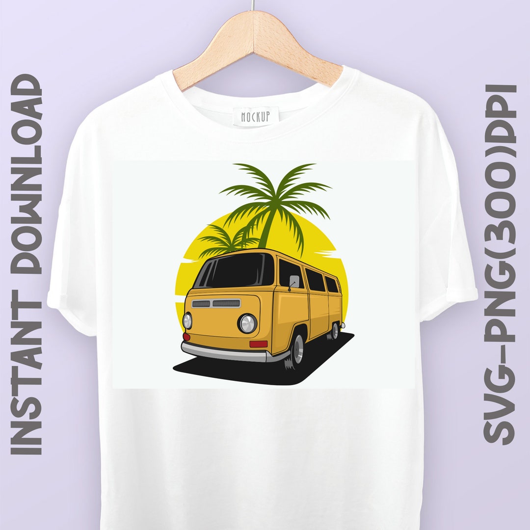 Classic Bus Svg | Vintage Bus Svg | Beach Vibes Svg | Summer Bus Svg ...